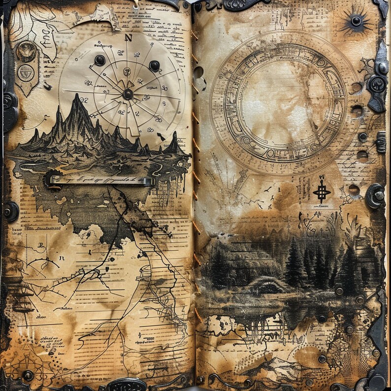 7 Fantasy Inspired Digital Download Journal Template Variations - Etsy UK