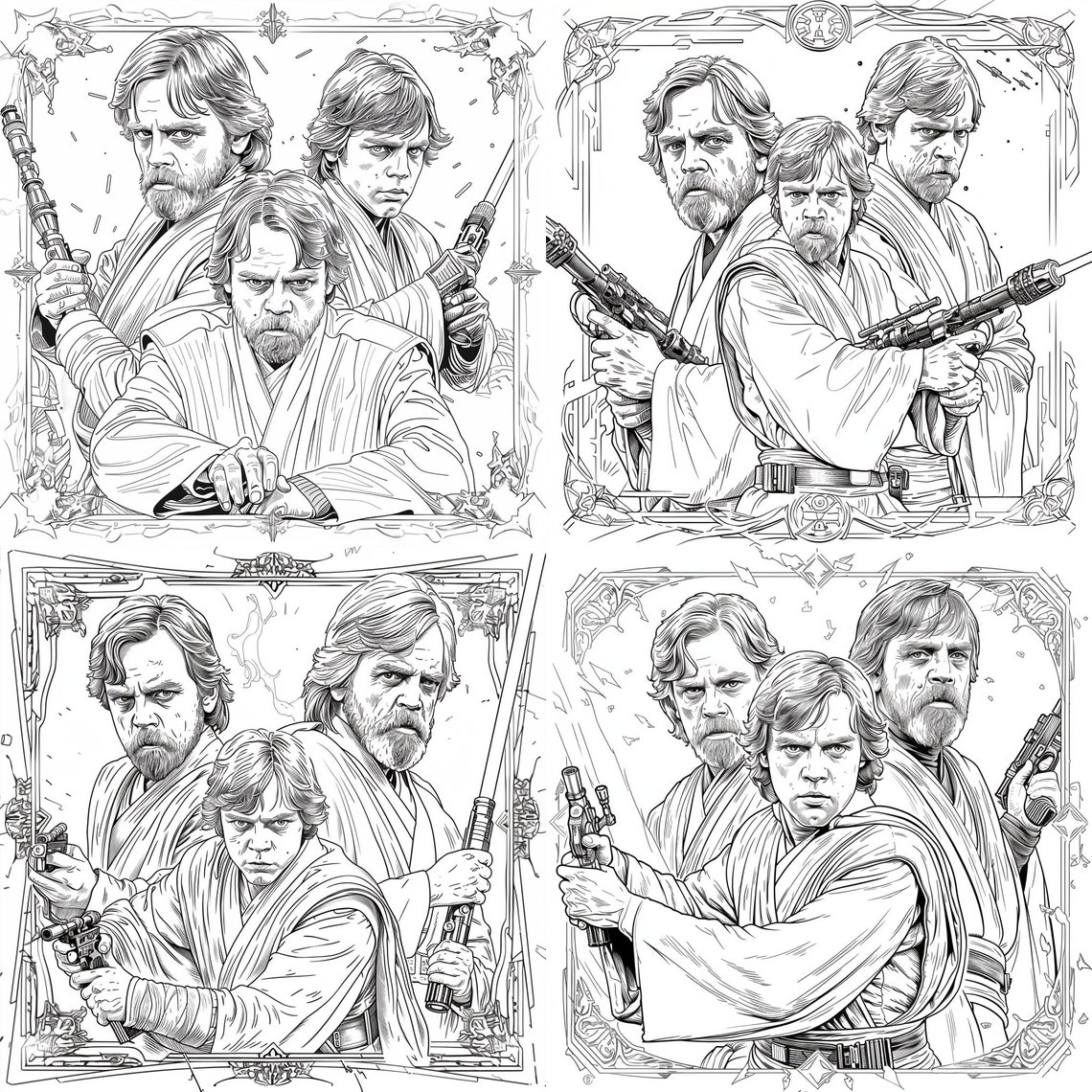 100+ Star Wars Coloring Pages - Etsy
