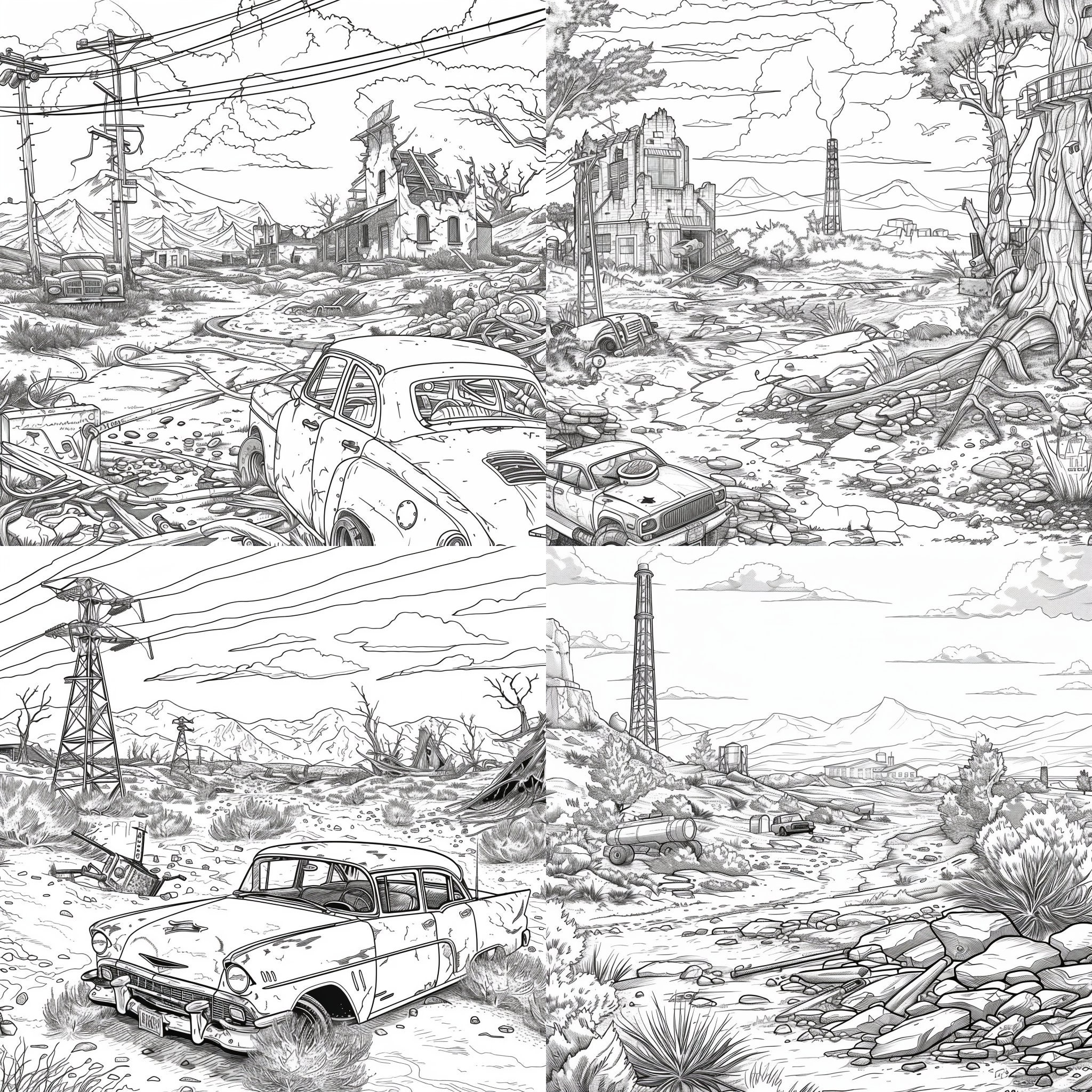 115 Fallout Inspired Coloring Book for Kids and Adults - Printable ...