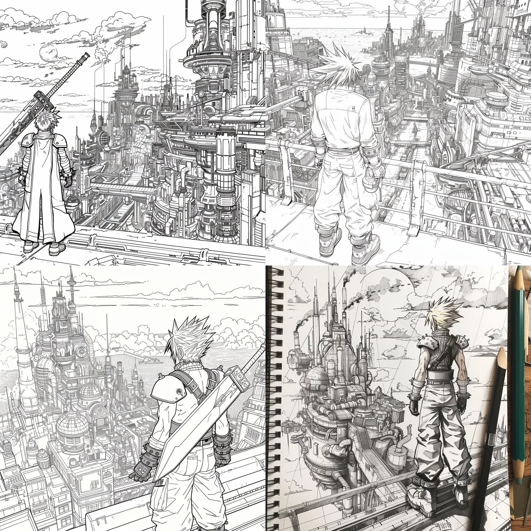 Over 150 FF7 - Instant Downloadable Coloring Book - Etsy