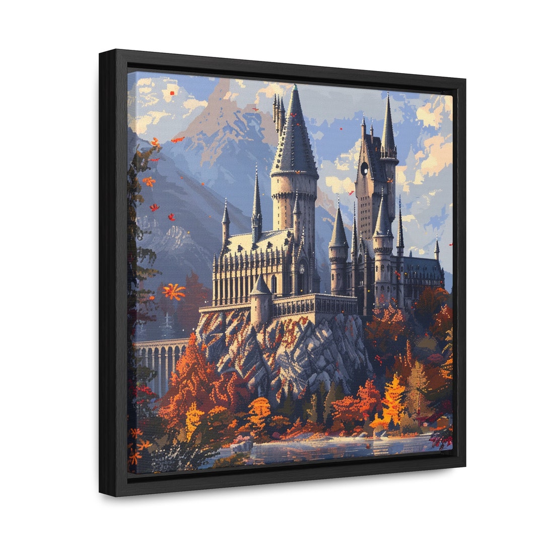 Pixel Art Magic Castle - Framed - Etsy