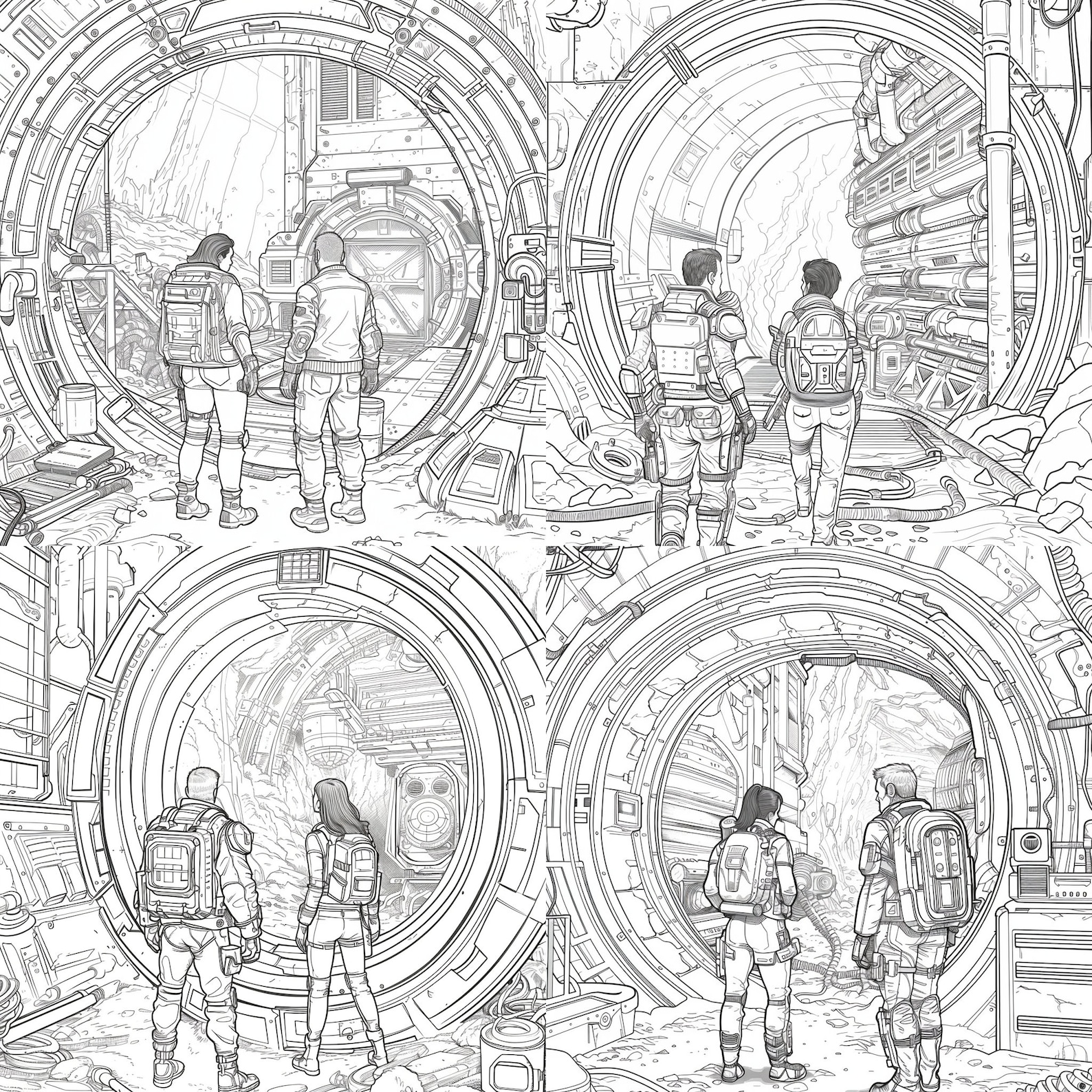 115 Fallout Inspired Coloring Book for Kids and Adults - Printable ...