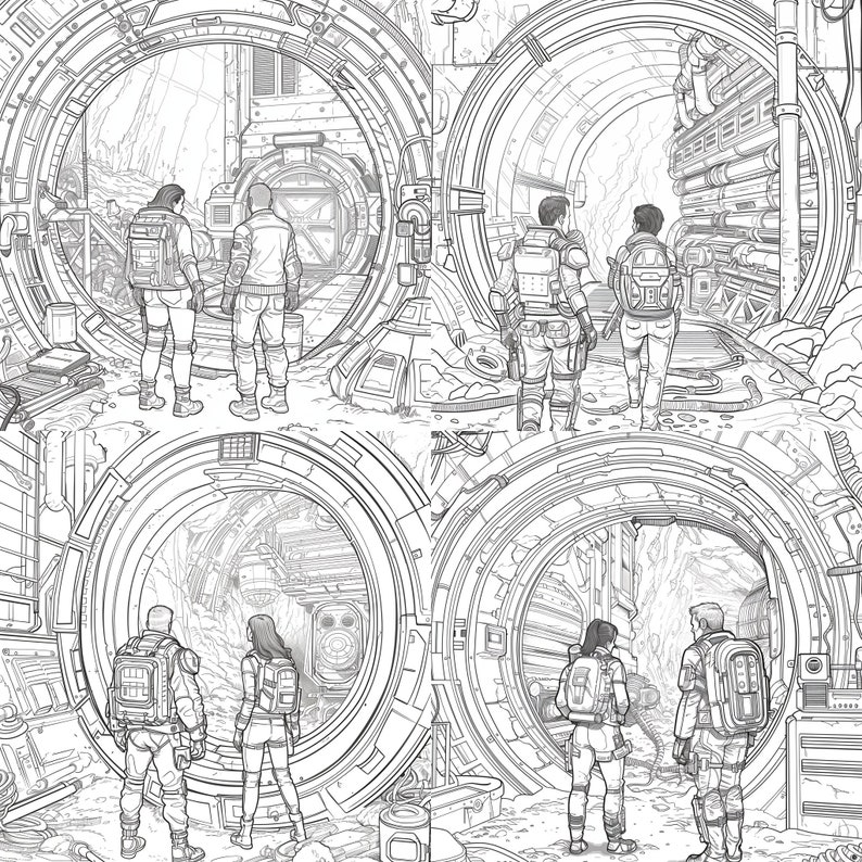 115 Fallout Inspired Coloring Book for Kids and Adults - Printable ...