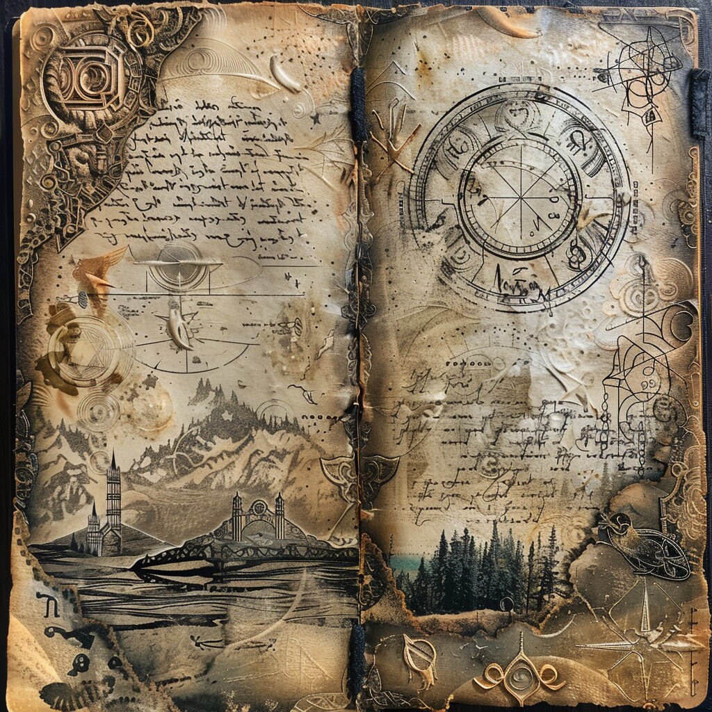7 Fantasy Inspired Digital Download Journal Template Variations - Etsy UK