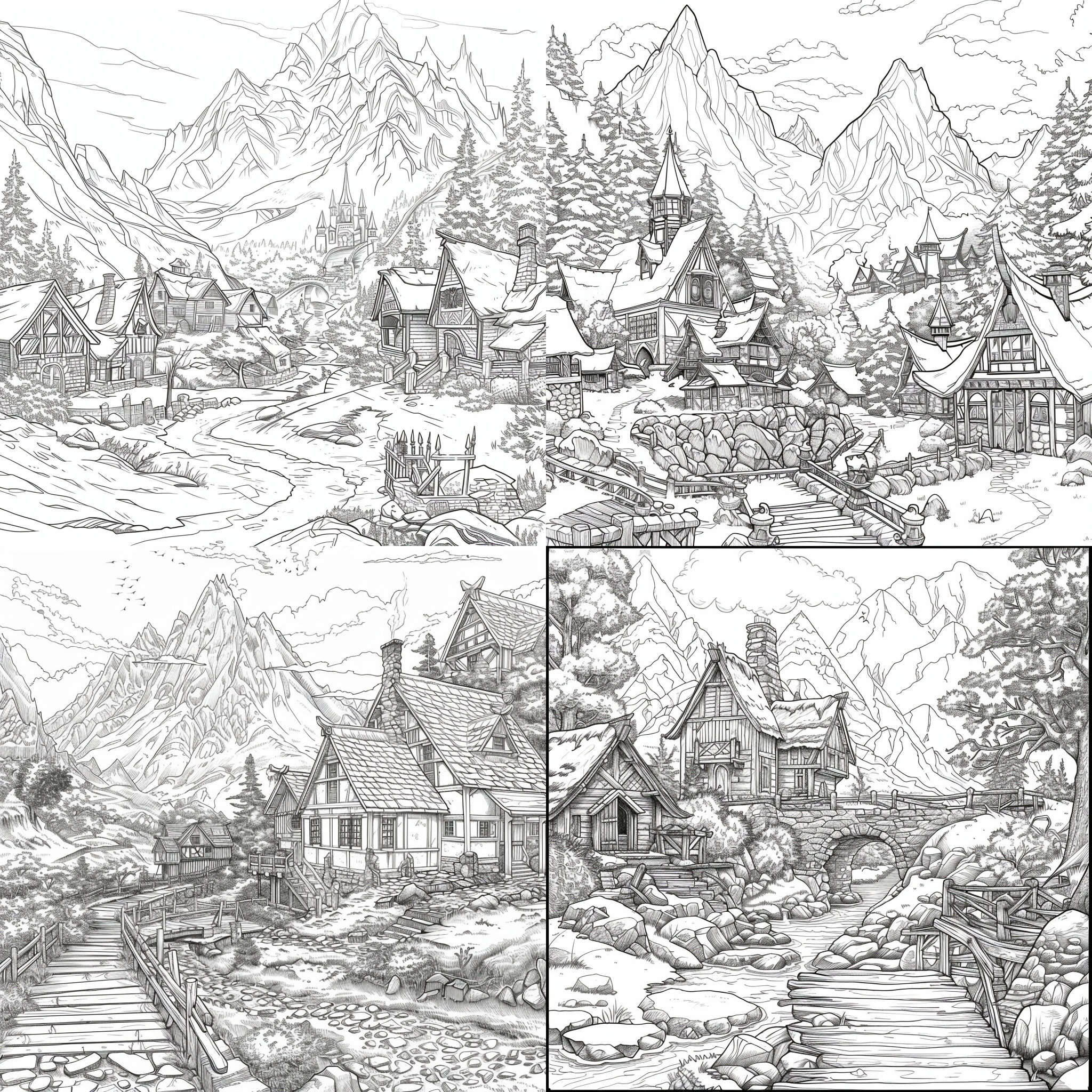 114 Skyrim Inspired Coloring Book Pages - Etsy