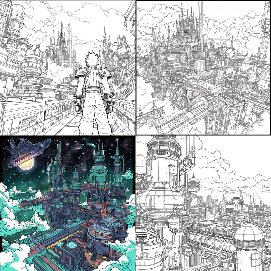 Over 150 FF7 - Instant Downloadable Coloring Book - Etsy