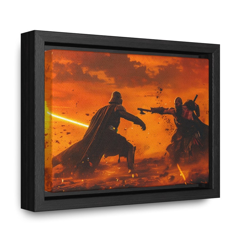 Darth Vader and Kratos Face off in Head to Head Style Canvas Print for ...