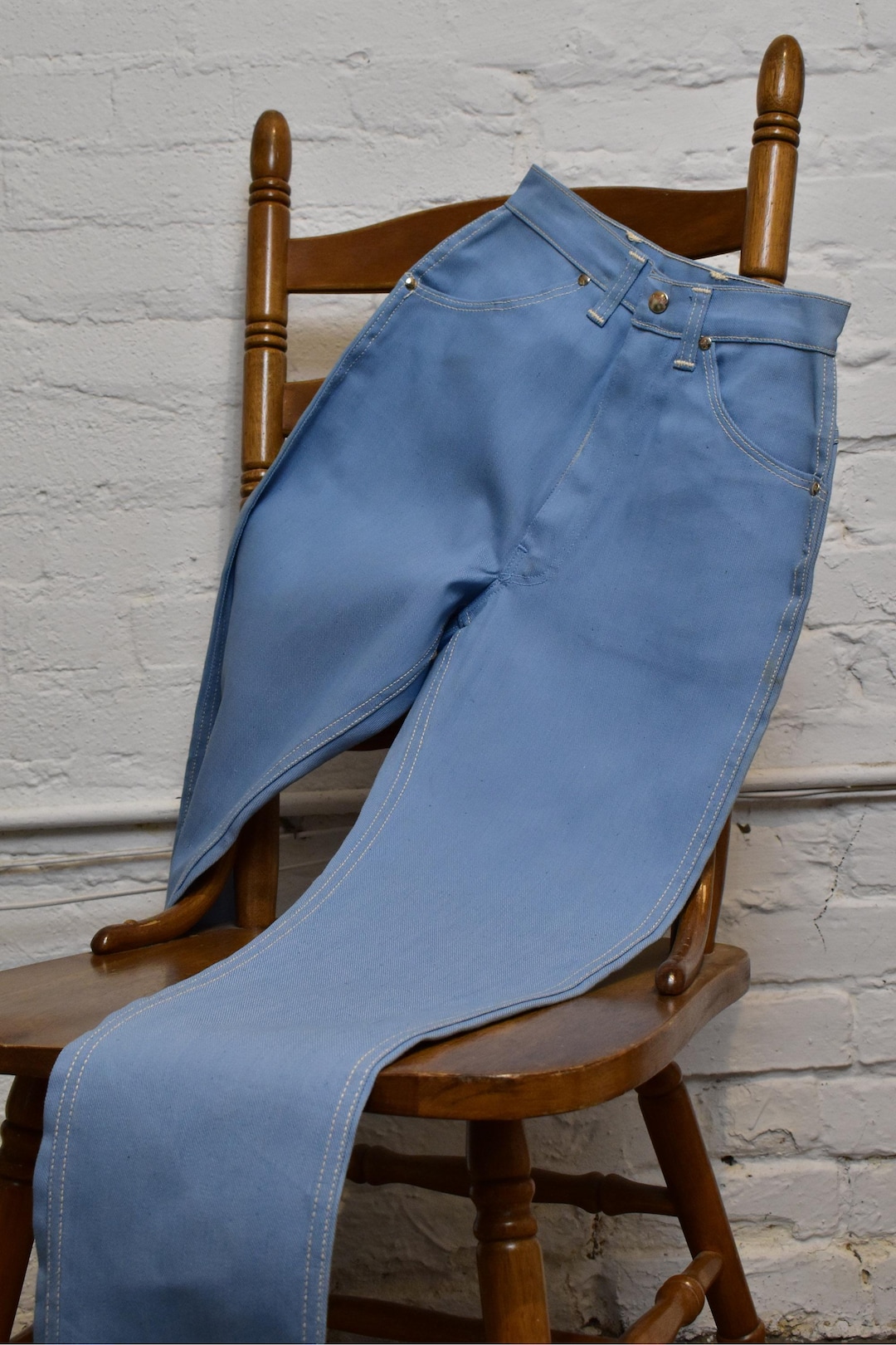 Vintage 1960's Misses "wrangler" Blue Bell Jeans - Etsy