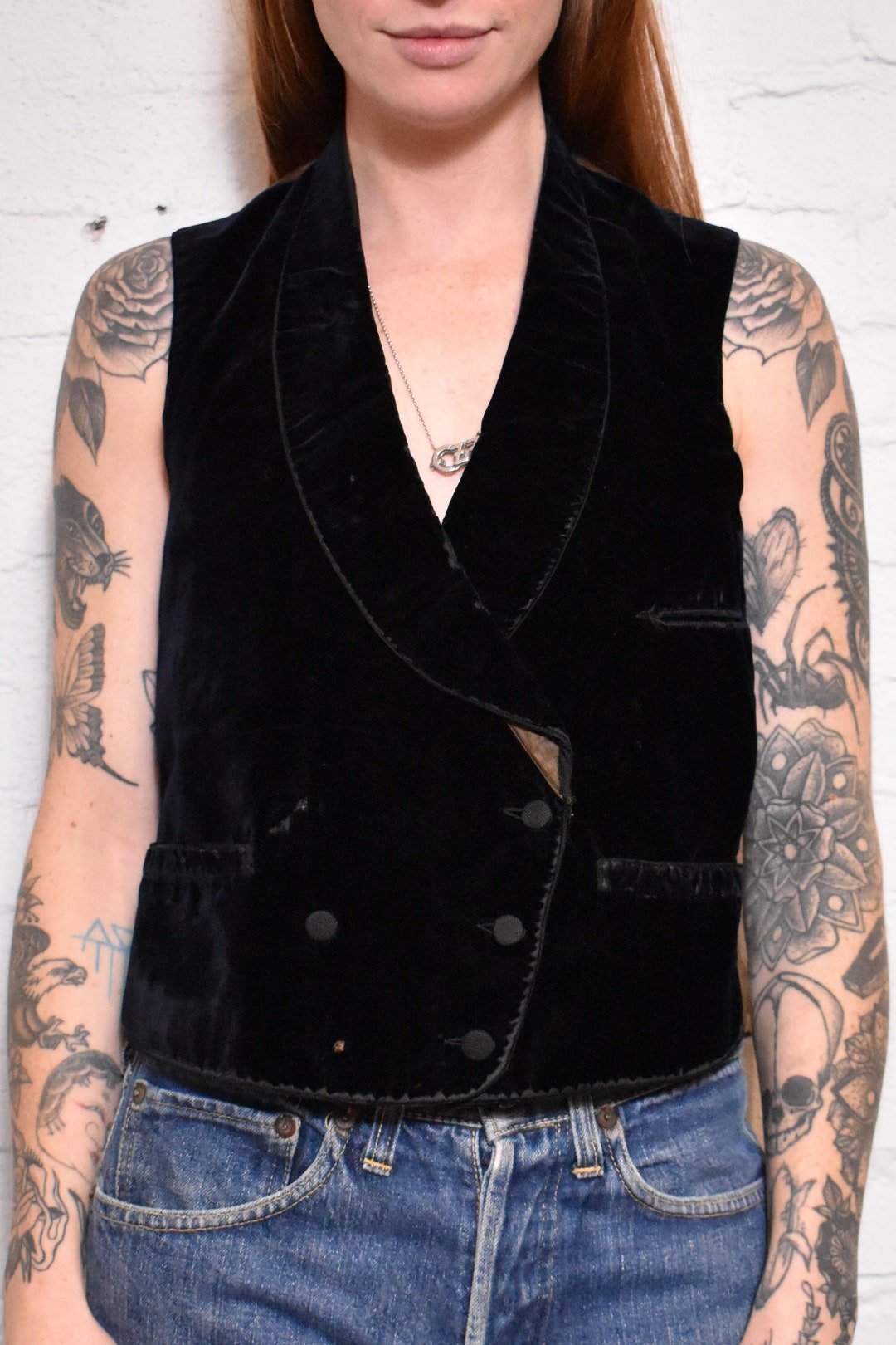 Vintage 1930s Royal Blue Velvet Vest - Etsy