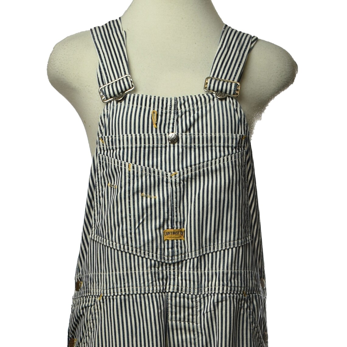 Vintage 1940's Lee Can't Bust Em' Union Made Carpenter Pinstriped ...