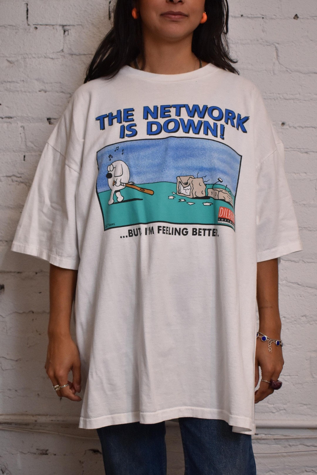 Vintage 1990s the Network is Down Dilbert T-shirt - Etsy