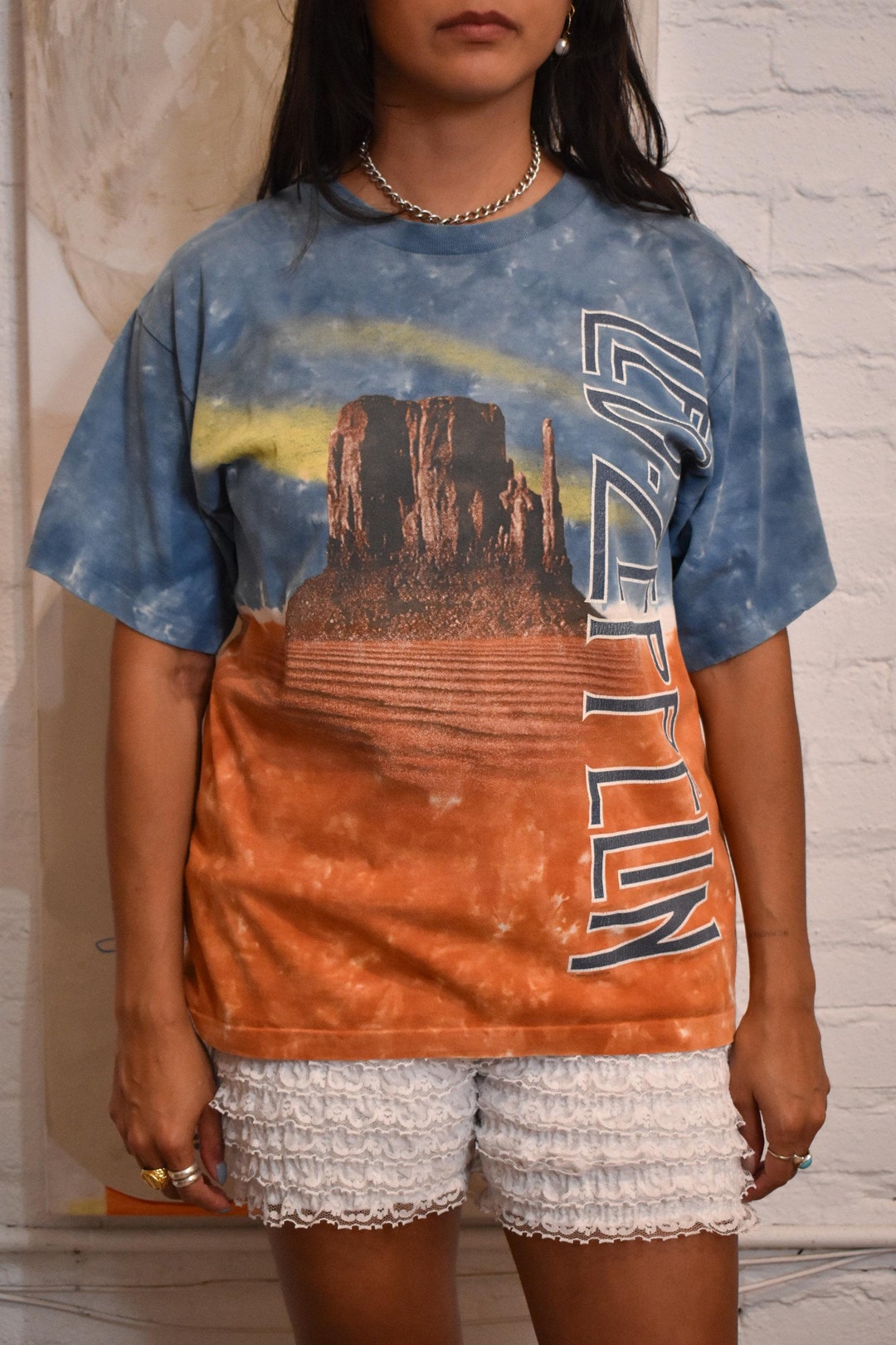 Vintage Y2k Led Zeppelin Devil's Tower T-shirt - Etsy