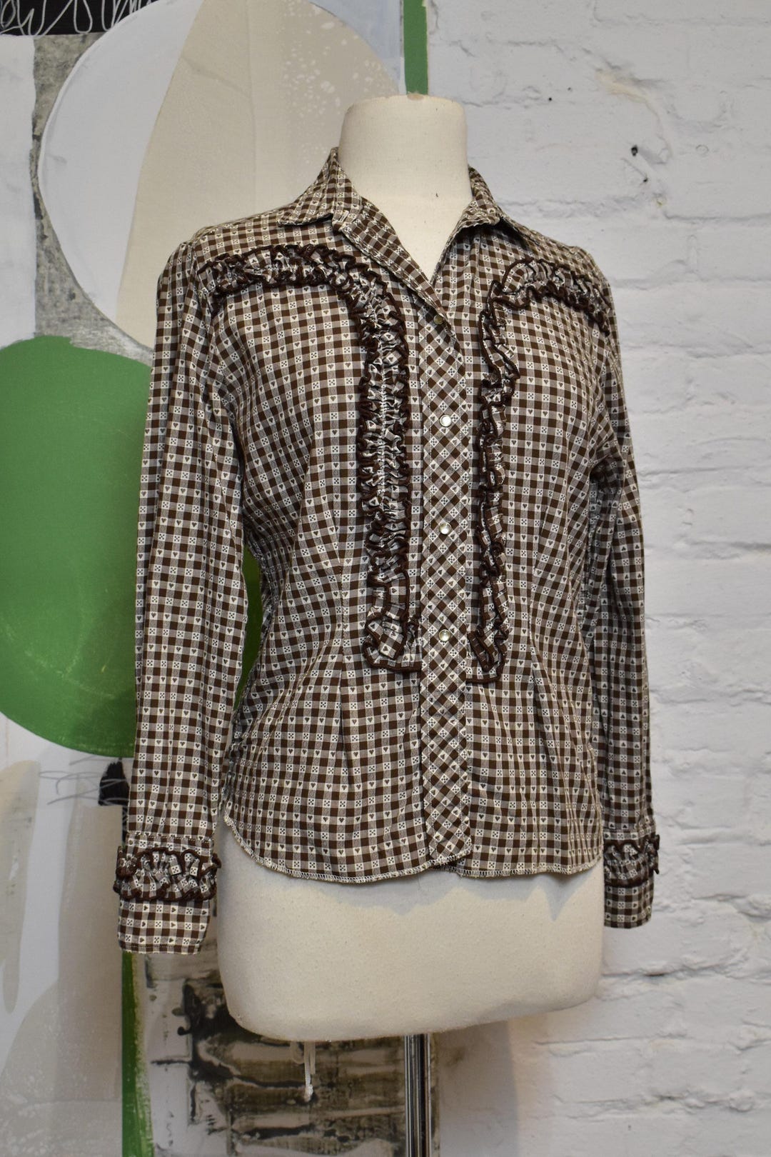 Vintage 1960's "levis" Dan River Fabric Western Wear Blouse - Etsy