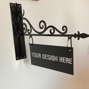 Wrought Iron Style Sign Bracket DXF Cut File for CNC Plasma/laser ...