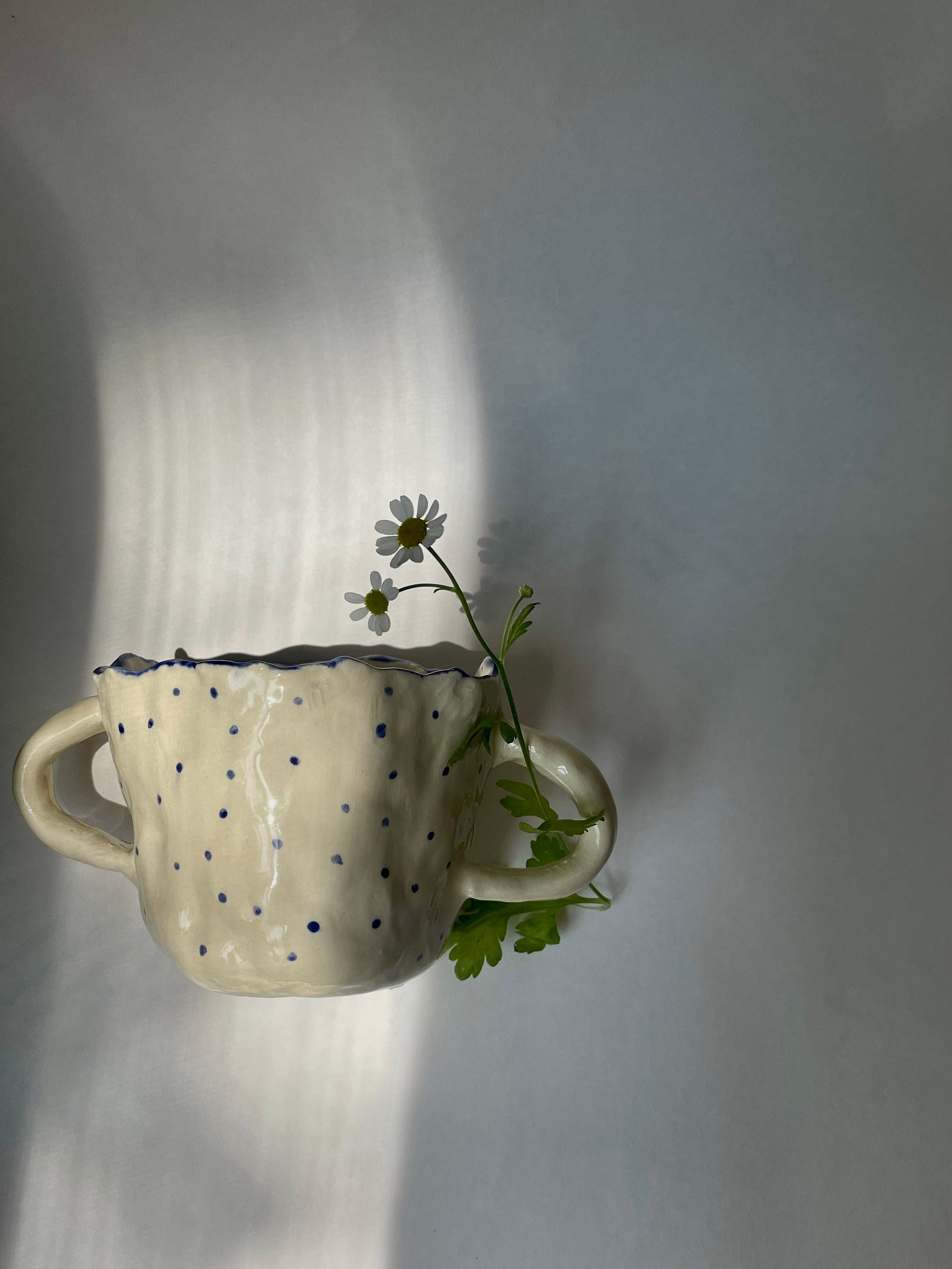 Handmade Ceramic Polka Dot Cup - Etsy