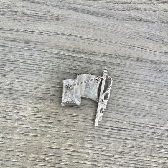 Vintage Napier 1990's Waving American Flag Silver To… - Gem