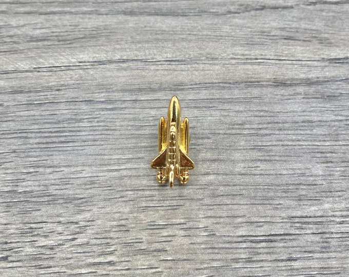 Vintage Space Shuttle Rocketship Gold Tone Small Pin, 1 1/4 L - Etsy
