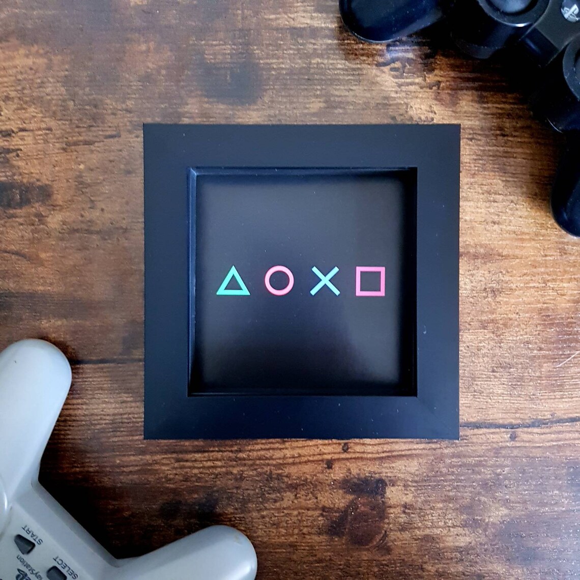 Playstation Triangle Circle X Square Print 4x4 Framed | Etsy