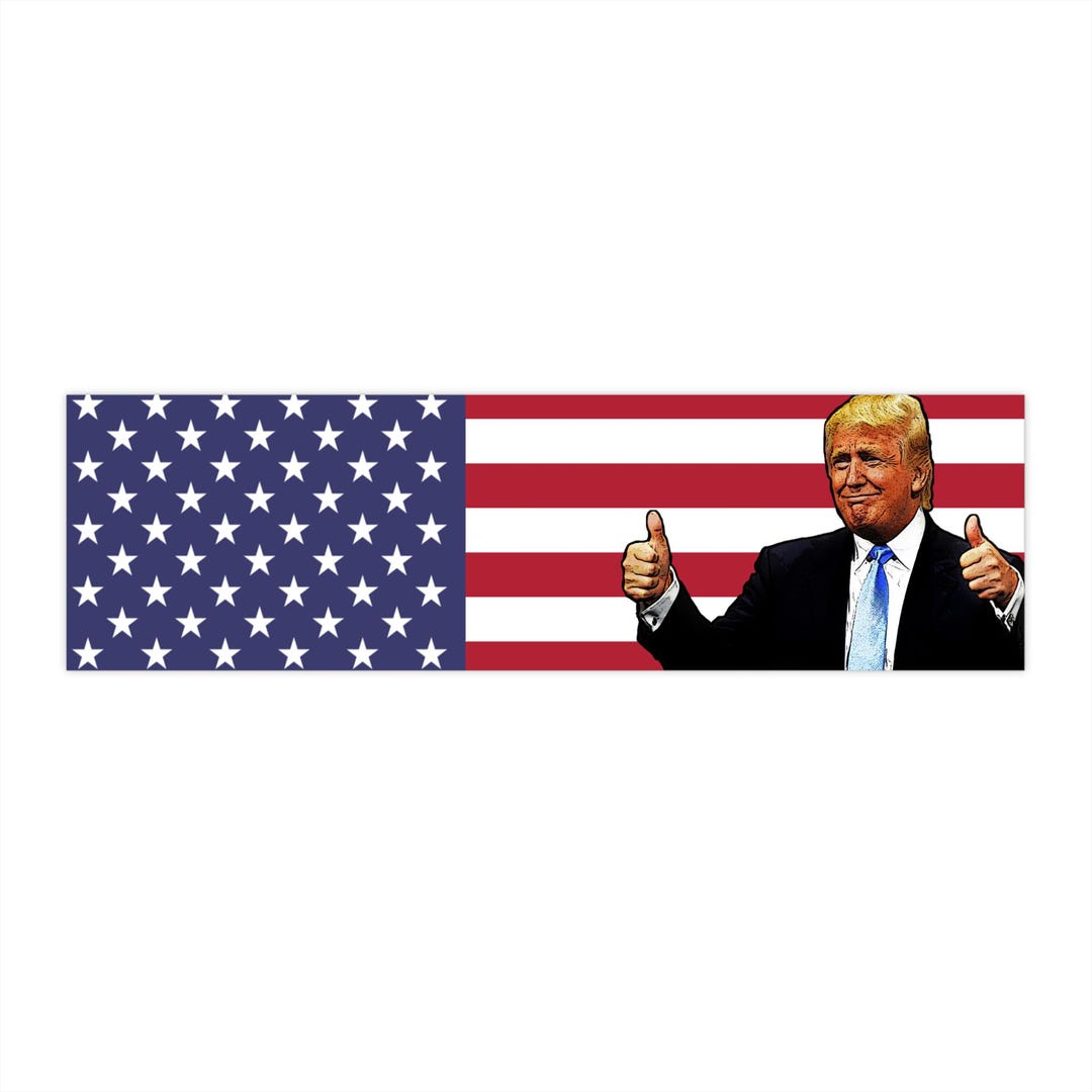 Political Sticker, Trump Bumper Sticker, Conservative Truck Decal ...