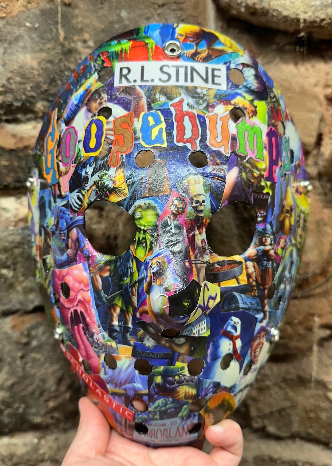 Goosebumps Collage Mask - Etsy