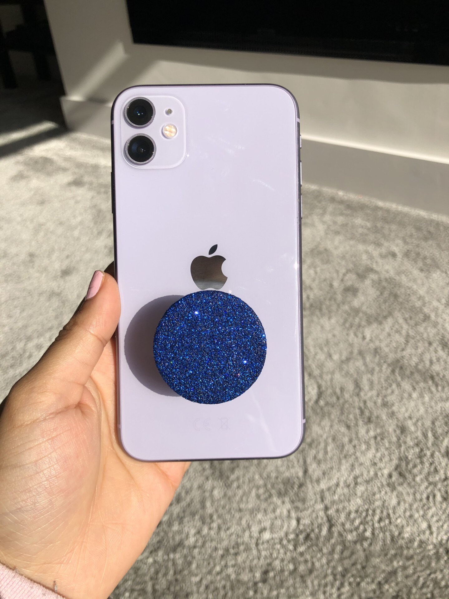 Glitter Phone Grip Pink Blue Green Gold Silver Black Purple Customise ...