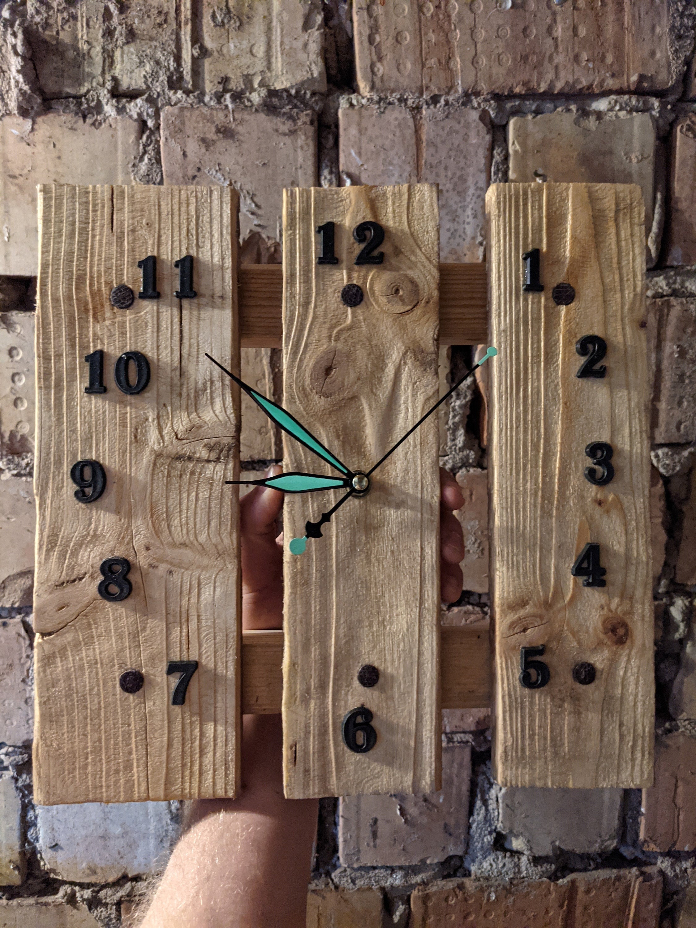 Clock From Used Pallets