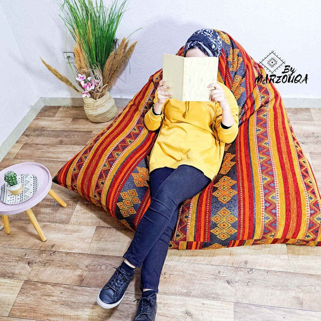 Beanbag Chair for Adults and Kids, Kilim Beanbag - Etsy
