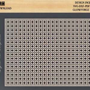 Rattan Cane Laser Cut Files / Digital Wicker Pattern Cutting File for ...