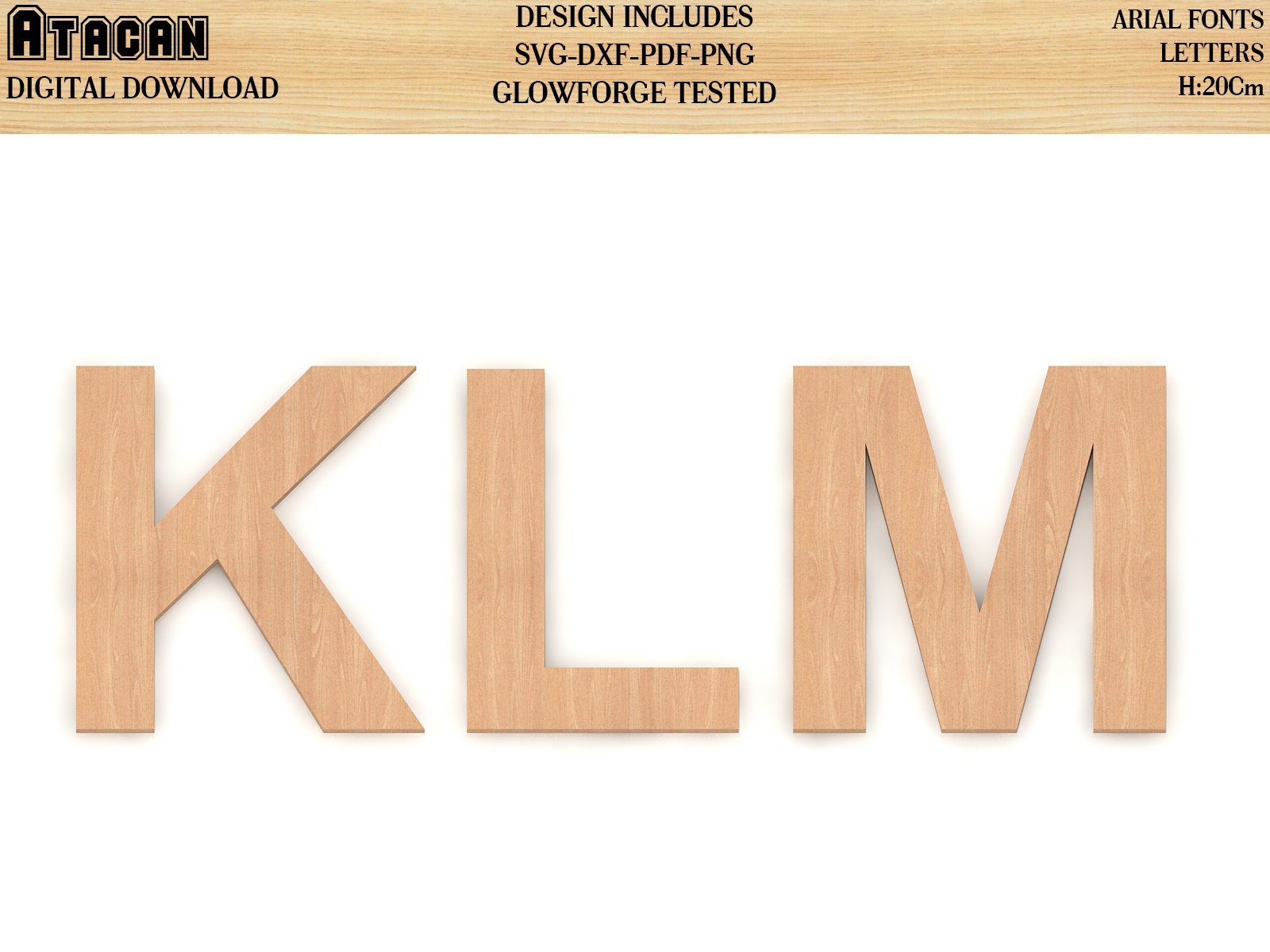 Alphabet Arial Font Wooden Letters SVG Laser Cut Files for - Etsy UK