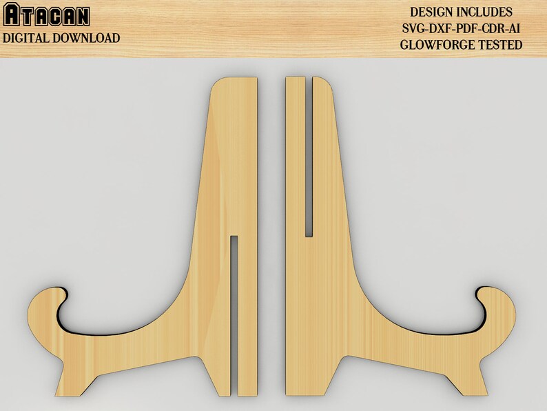 Easel Display SVG Plate Stand Mini Glowforge and Cricut Easel - Etsy