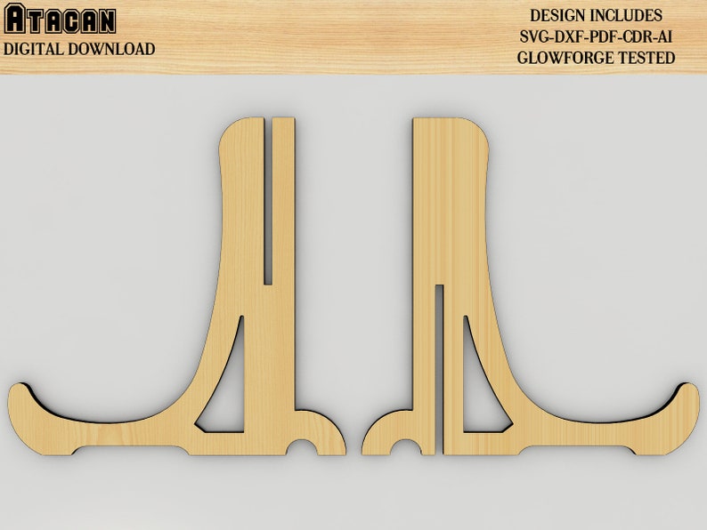 Plate Stands SVG-DXF-CDR Files Plate Display Stand Book - Etsy Israel