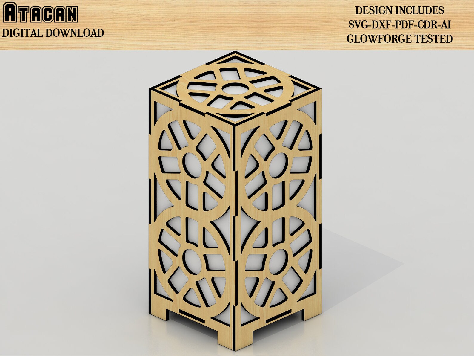 Lamps Laser Cut SVG Bundle / Wood Desk Lantern / Candles - Etsy