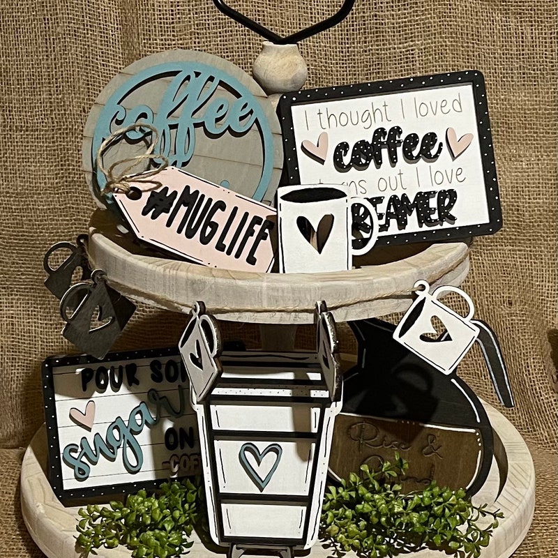 Coffee Tier Tray - Etsy
