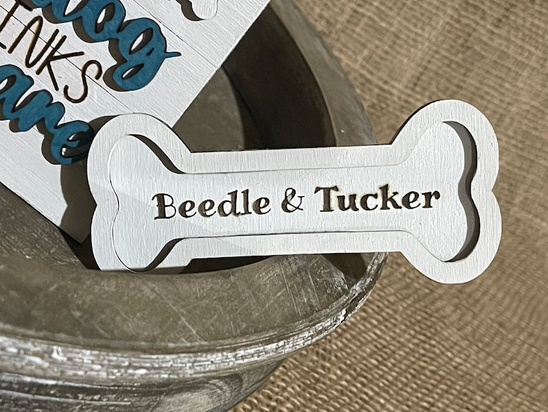 Dog Tiered Tray Decor Wooden Dog Lover Farmhouse Tray or Table - Etsy