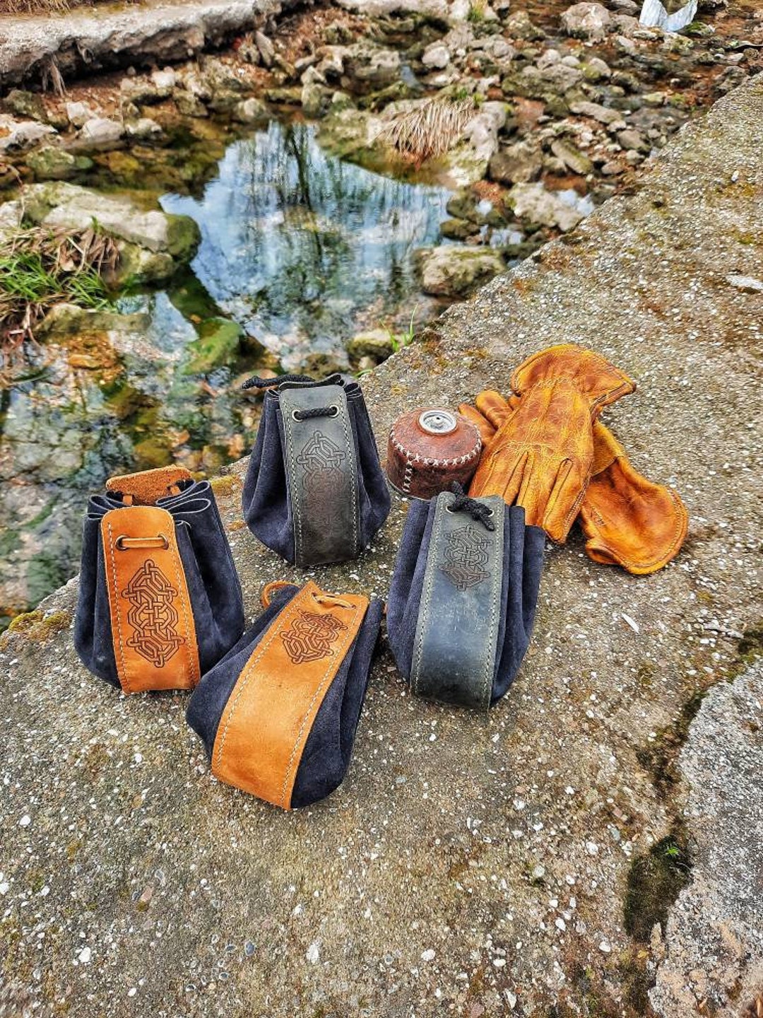 Bushcraft Tinder Pouch, Organizer Pouch, Camping Spice Bag, Fire ...
