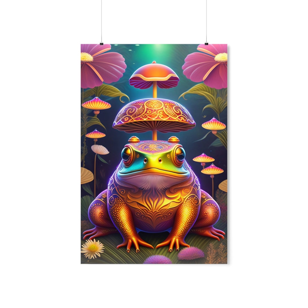 Fun and Fantastic Magic Mushroom Poster -toadly Awesome 4 - Etsy
