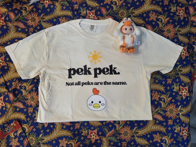 Funny Filipino "pek Pek" Shirt: Pinoy Humor, Chicken Design - Etsy