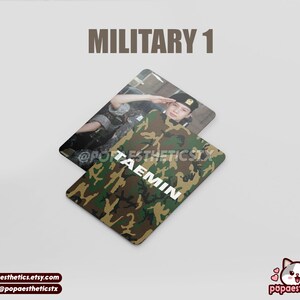 Shinee Taemin Fanmade Photocards (double Sided) | Taemin Military Set ...