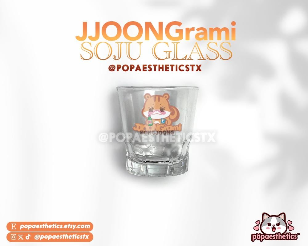 Sippin' Aniteez Soju Glass | Fanmade Ateez Shot | Jjoongrami, Sandeoki ...