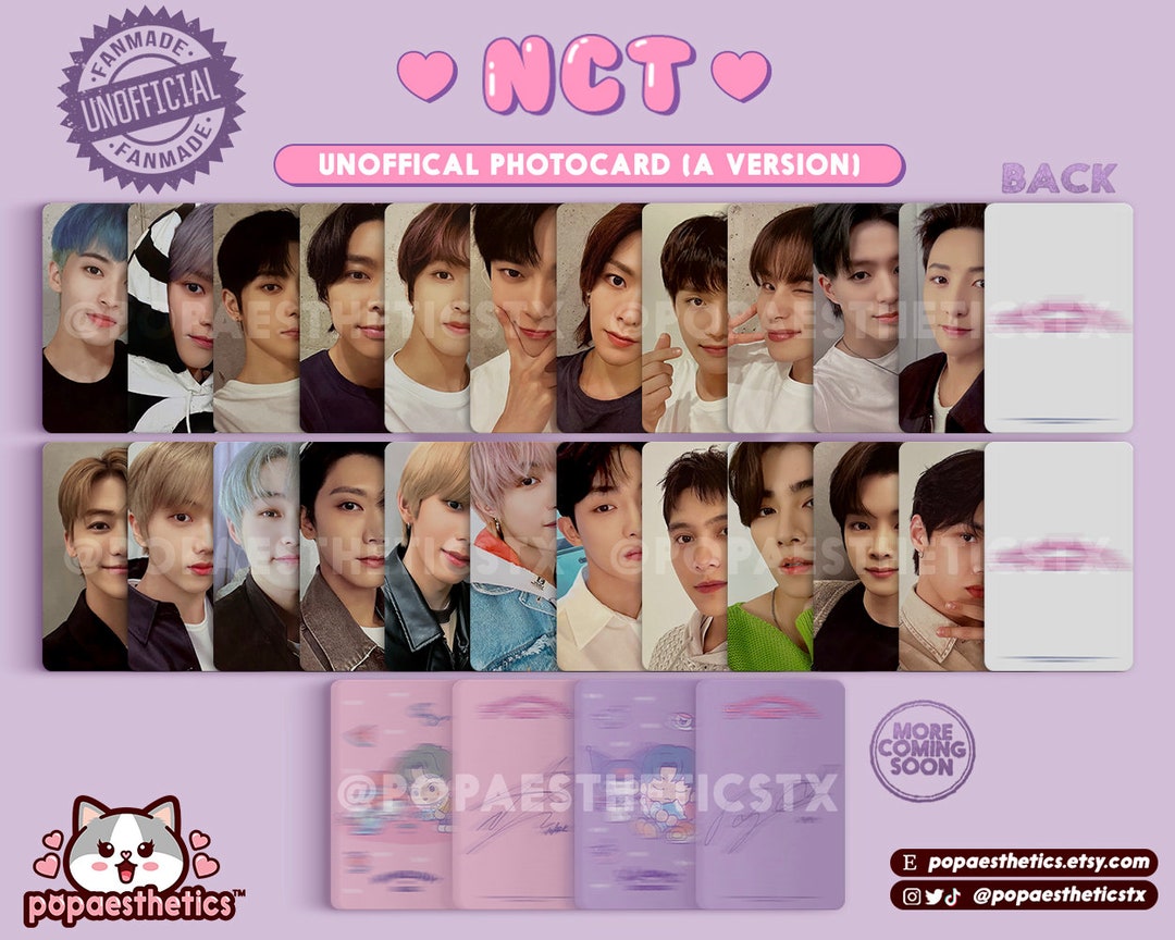 UNOFFICIAL NCT Photocards (ver. A) | (double Sided) | Fanmade | K-pop ...