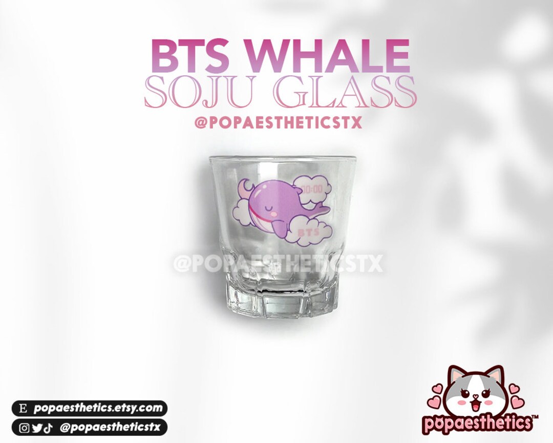BTS Army Whale in the Sky Soju Glass - Etsy