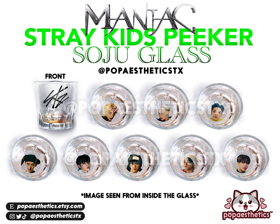 Stray Kids Maniac Soju Peeker Glass | SKZ | Hyunjin | Felix | Bang Chan ...