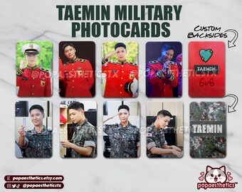 Shinee Taemin Fanmade Photocards double Sided Taemin | Etsy