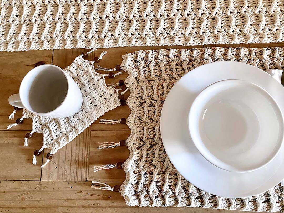 Making Waves Table Set Crochet Pattern Download - Etsy