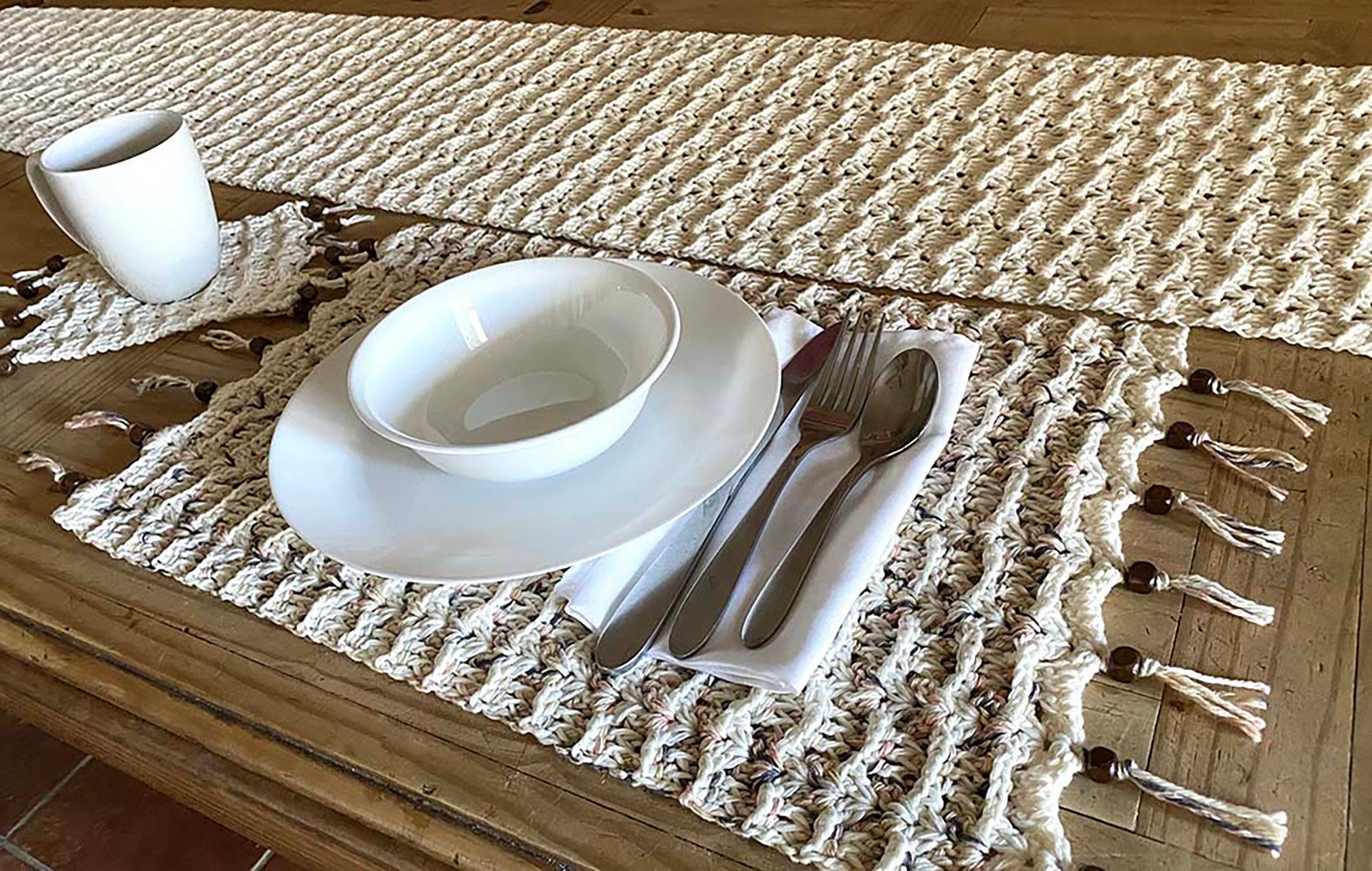 Making Waves Table Set Crochet Pattern Download - Etsy