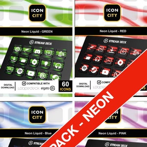 Stream Deck Animated Icons - 240 (60 per Pack 4 Colours) - Etsy