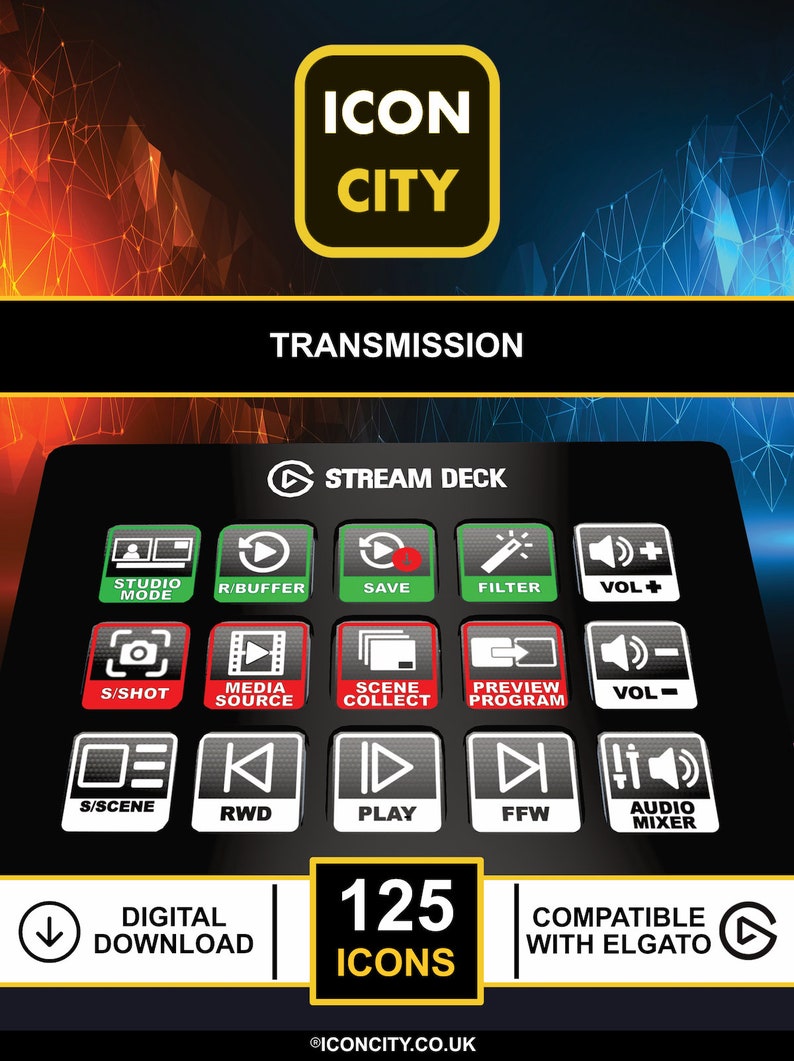 Transmission - Streamer Icon Pack Like No Other - Stream Deck - Twitch ...