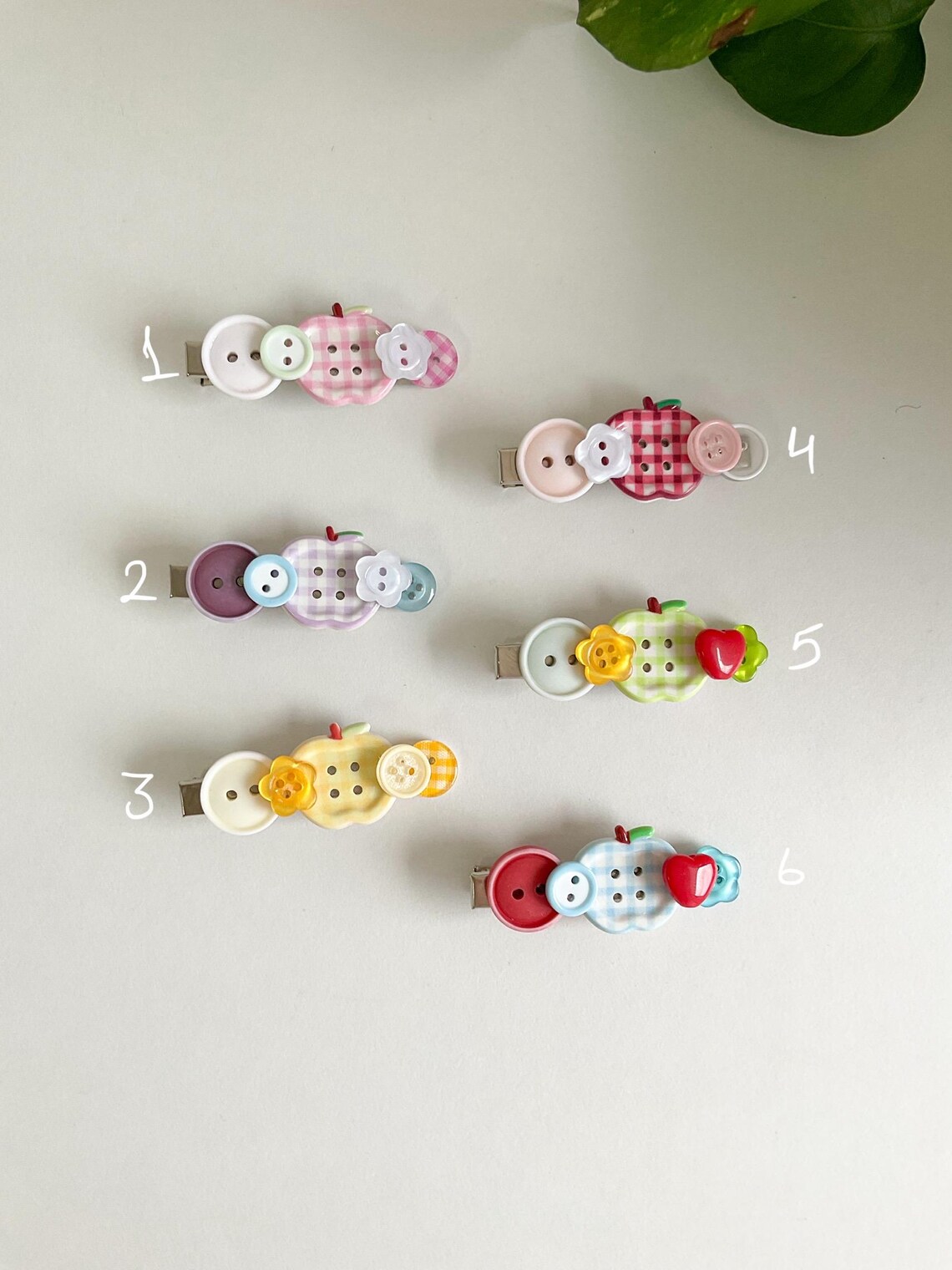 Handmade Pastel Button Hair Clip: Y2K Charm Snap Clip - Etsy