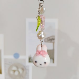 Miffy Charm ,polymer Clay Miffy, Cute Phone Charm - Etsy