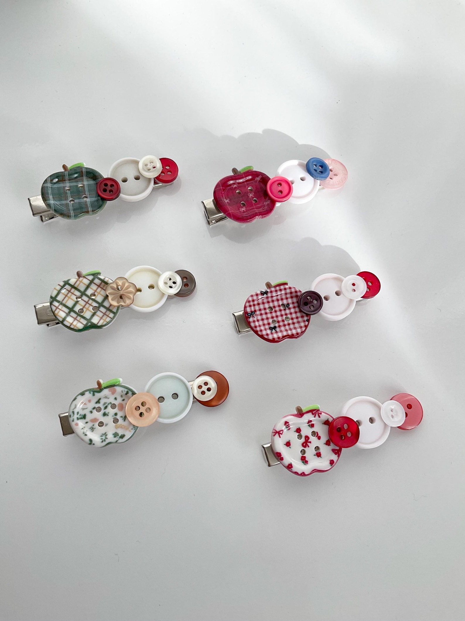 Handmade Pastel Button Hair Clip: Y2K Charm Snap Clip - Etsy